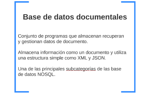 Base de datos documentales by Hans Arias on Prezi