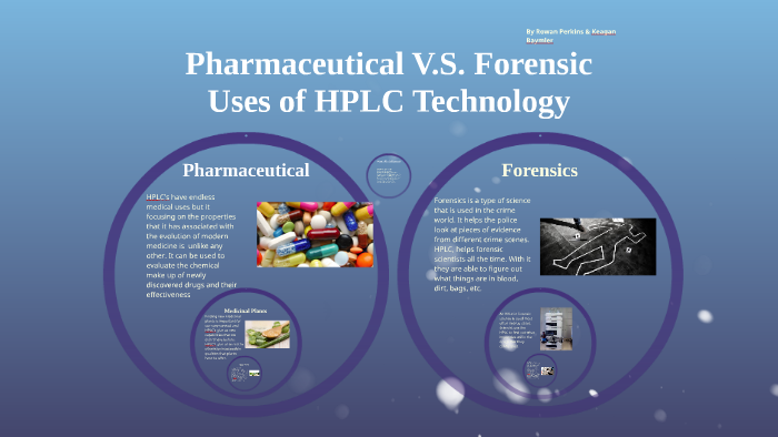 Pharmaceutical V.S. Forensic Uses of HPLC Technology by Keagan Baymler ...
