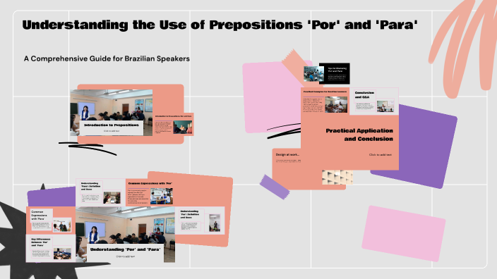 Understanding the Use of Prepositions 'Por' and 'Para' by Ana Ferrão on ...