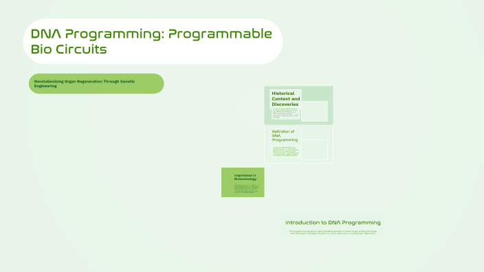 DNA Programming: Programmable Bio Circuits by Aliza Ashraf on Prezi