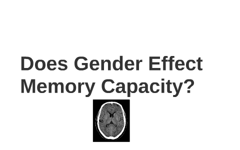 Does Gender Effect Memory Capacity? by Lirak Krasniqi