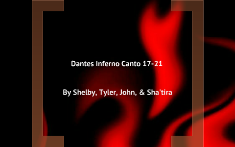Dantes Inferno Cantos 17-21 by ShelbyBeth Arnold on Prezi