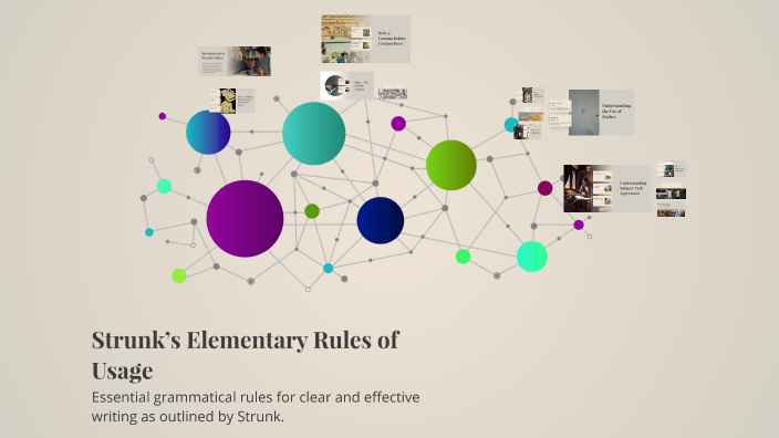 Strunk’s Elementary Rules of Usage by Gareth Barnes on Prezi