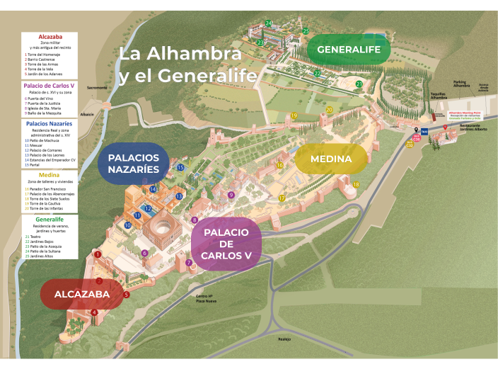 Mapa Interactivo Alhambra (definitivo) by Granada Cultural Tours on Prezi