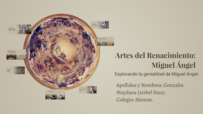 Artes del Renacimiento: Miguel Ángel by Jaisbel Stacy Gonzales Maydana ...