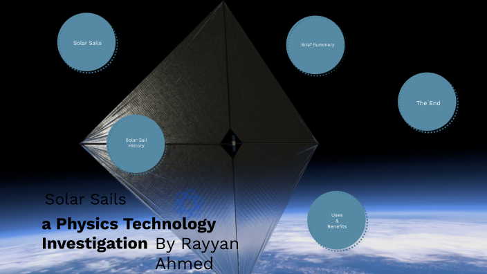 Rayyan Ahmed - Solar Sailing Physics Technology Investigation by Rayyan Ahmed on Prezi