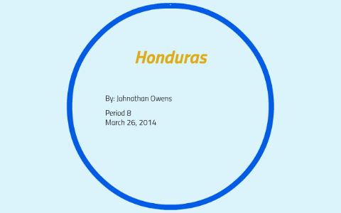 Honduras Spanish Class Presentation by John Owens on Prezi
