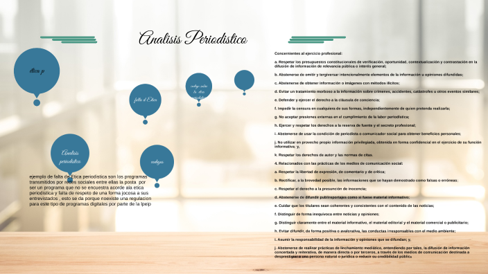 Etica periodística by ANA JUDITH CARDENAS GUERRERO on Prezi