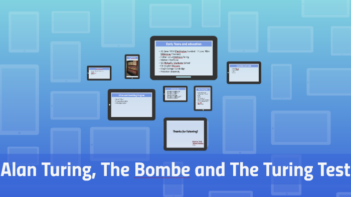 Alan Turing, The Bombe and The Turing Test by Katariina Pertel on Prezi