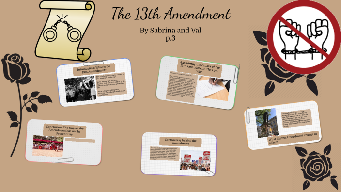 The 13th Amendment: A Historic Overview by Pavan Bhatt on Prezi