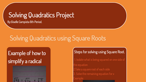 Solving Quadratics Project by Giselle Campista-De Santiago on Prezi Design
