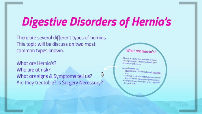 Digestive Disorders of Hernia's by Taunya Parker on Prezi