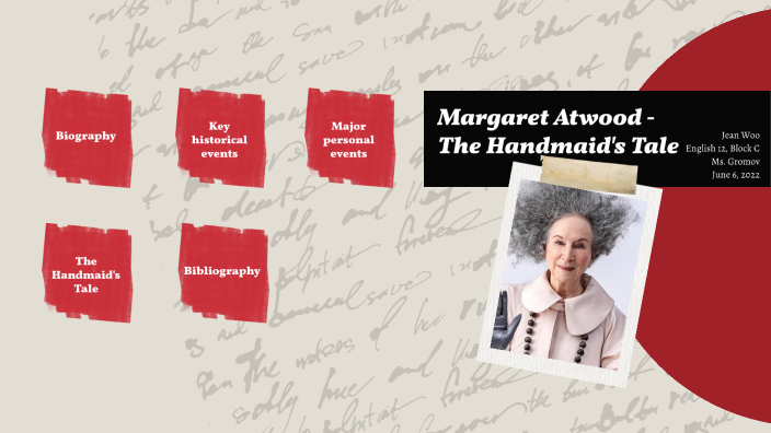 Margaret Atwood - Author's Spotlight [The Handmaid's Tale] by 우진경 Jean ...