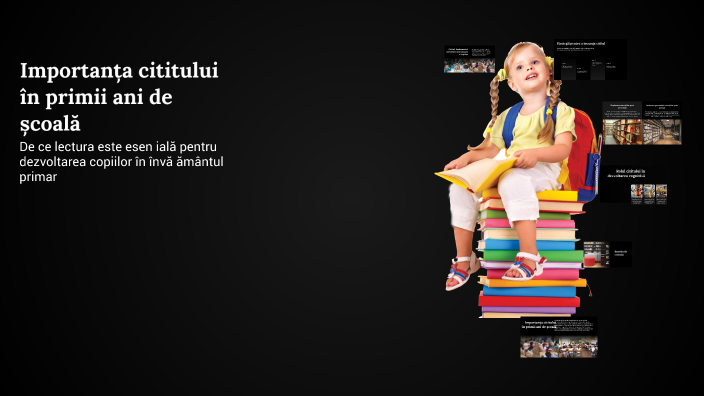 Importanța cititului în primii ani de școală by Barote Ioana Cristina ...