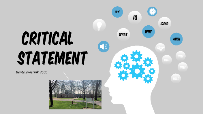 Critical Statement by Bente Zwierink on Prezi