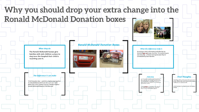 Ronald McDonald Donation Boxes by Katelyn Brabson