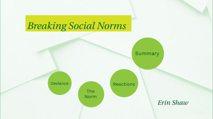 Breaking Social Norms by Erin Heekin on Prezi