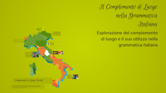 Il Complemento di Luogo nella Grammatica Italiana by MATTEO GABORIN on ...