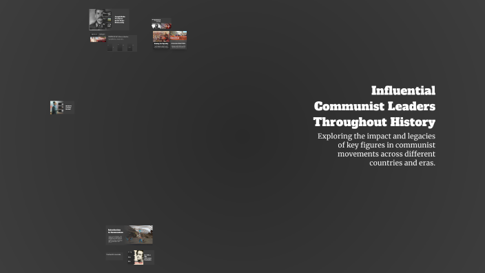 Influential Communist Leaders Throughout History by Jeremiasz Marciniak ...