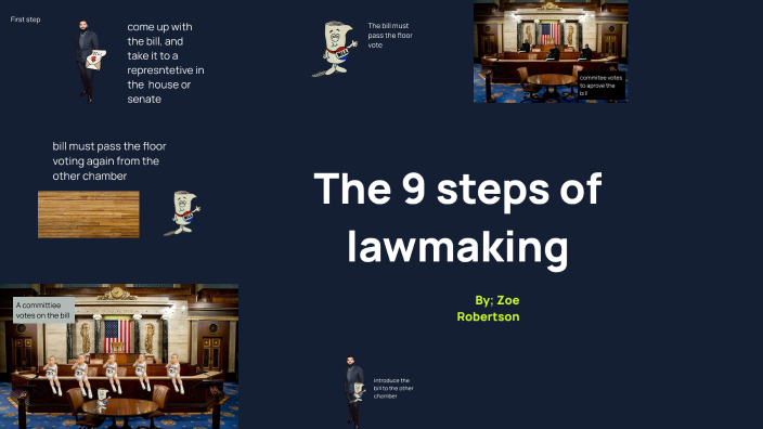 the 9 steps of lawmaking by Zoe Robertson on Prezi