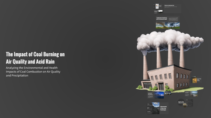 The Impact of Coal Burning on Air Quality and Acid Rain by Albert ...
