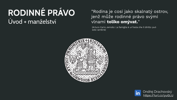 Rodinné právo - úvod; manželství by Ondřej Drachovský on Prezi