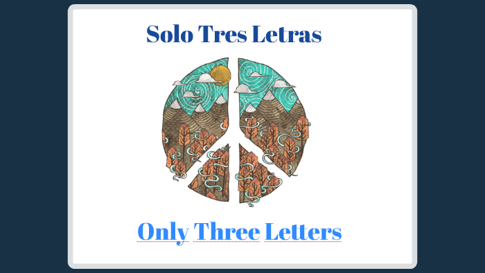 Solo Tres Letras by Ed Ruiz