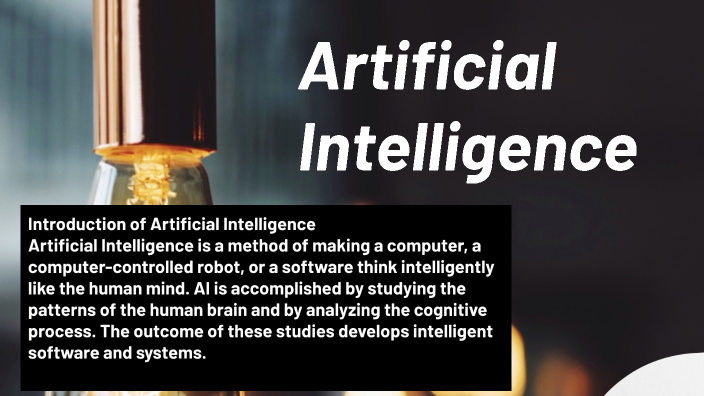 Artificial Intelligence by Dennis Clyde Verrall on Prezi