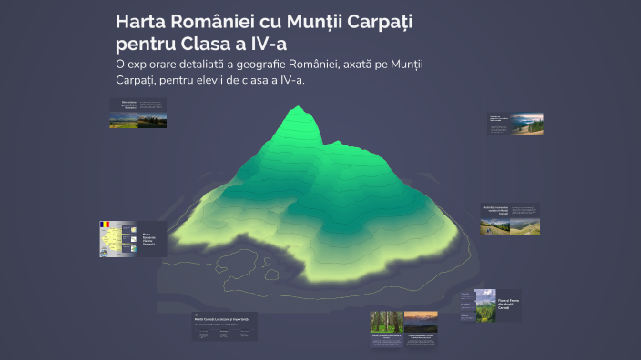 Harta României cu Munții Carpați pentru Clasa a IV-a by Iancu Madalina ...