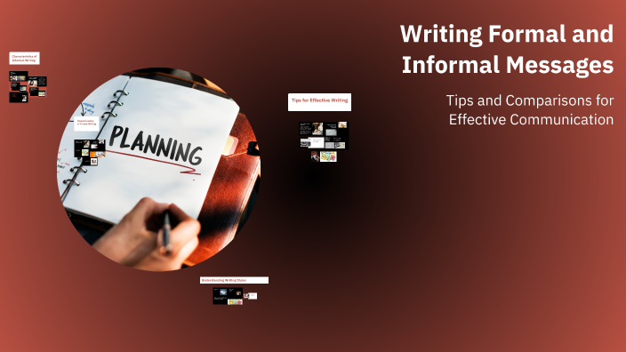 Writing Formal and Informal Messages by Marissa Najar on Prezi