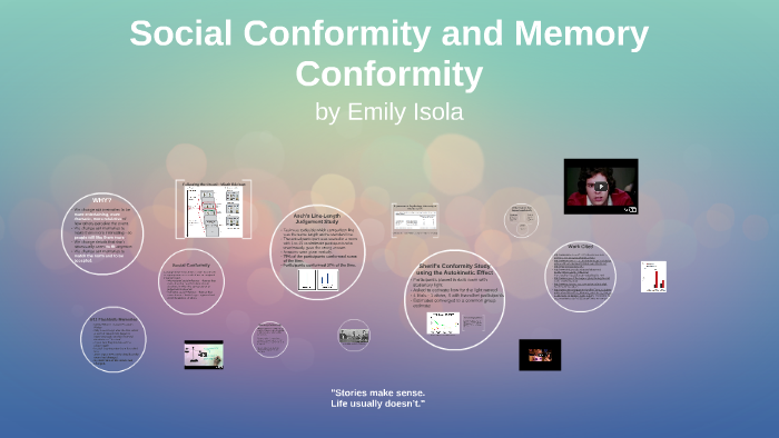 Social Conformity and its relationship with Memory Conformit by Emily Isola
