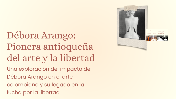 Débora Arango: Pionera antioqueña del arte y la libertad by Sergio ...