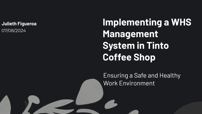 Implementing a WHS Management System in Tinto Coffee Shop by Miguel ...