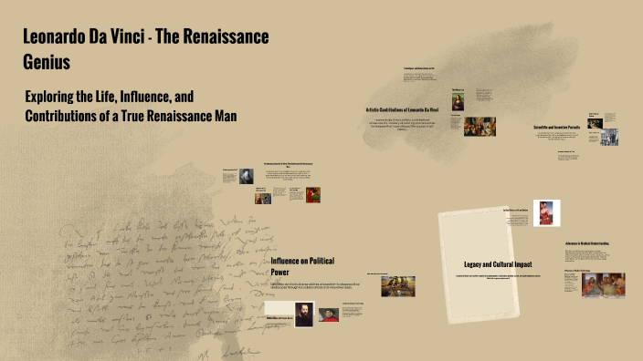 Leonardo Da Vinci - The Renaissance Genius by talia suwwan on Prezi