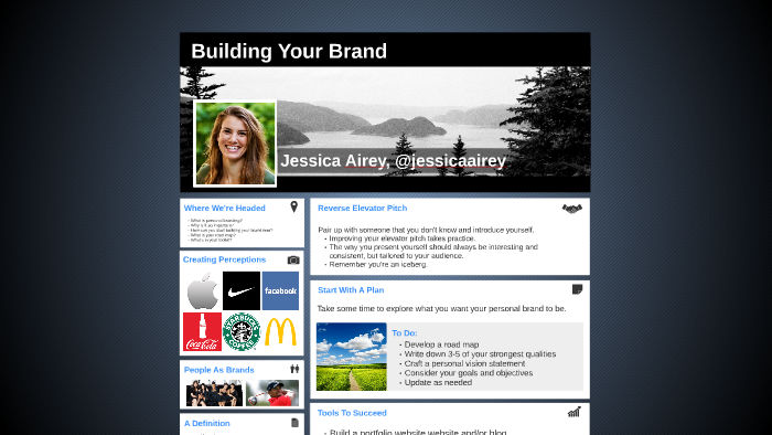Building Your Brand by Jessica Airey on Prezi