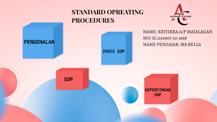 standard operating procedures by Kritikka Maialagan on Prezi