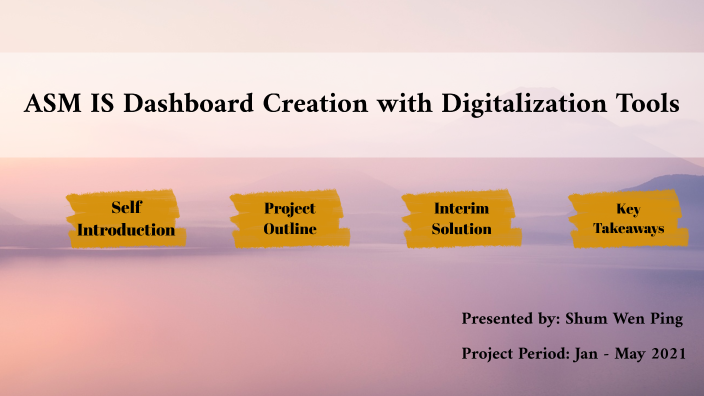 ASM IS Dashboard Creation with Digitalization Tools by Shum Wen Ping on ...