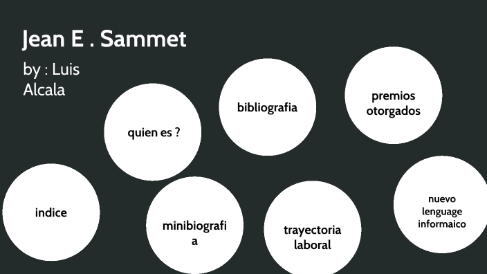JEAN E.SAMMET by Luis Alcalá Mouime on Prezi