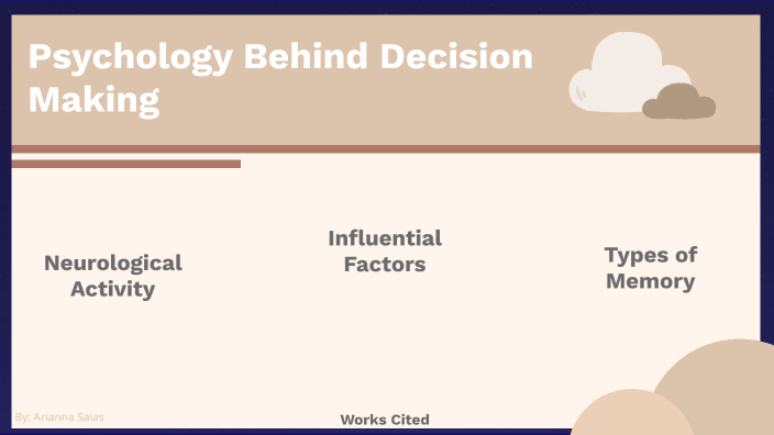 Psychology Of Decision Making by ARIANNA SALAS on Prezi