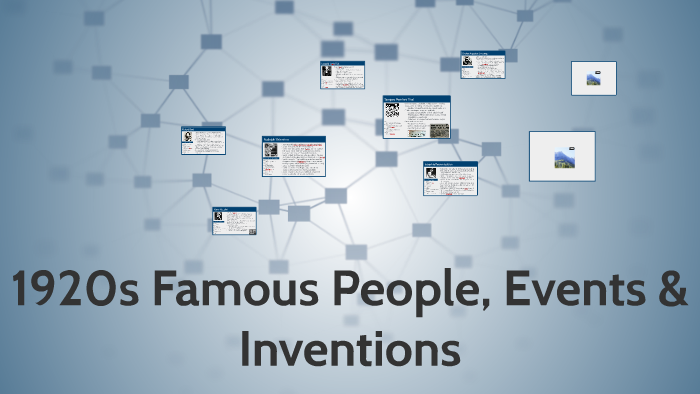 1920s Famous People, Events & Inventions by Diana Gonzalez on Prezi