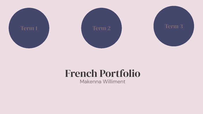 French Portfolio by makenna williment on Prezi