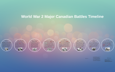 World War 2 Major Canadian Battles Timeline by George Zhou on Prezi