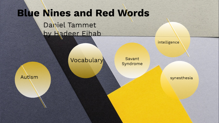 "Blue Nines and Red Words" by Hadeer Eihab on Prezi