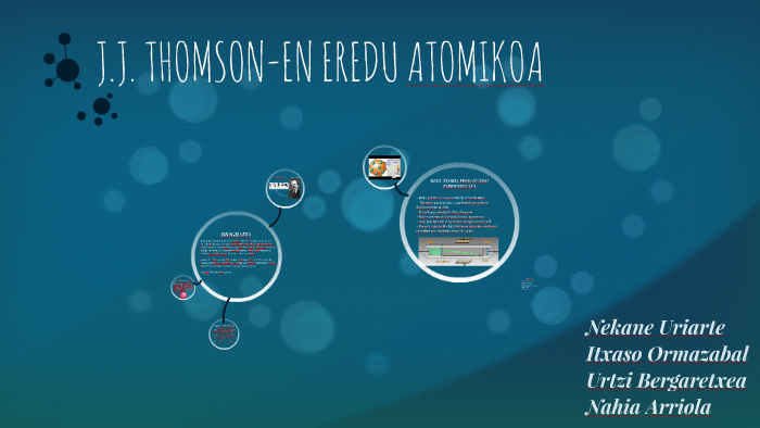 J.J THOMSON-EN EREDU ATOMIKOA by nahia arriola on Prezi