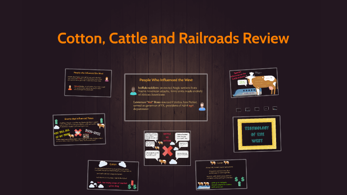 Cotton, Cattle and Railroads Review by Lezlie Barnett on Prezi