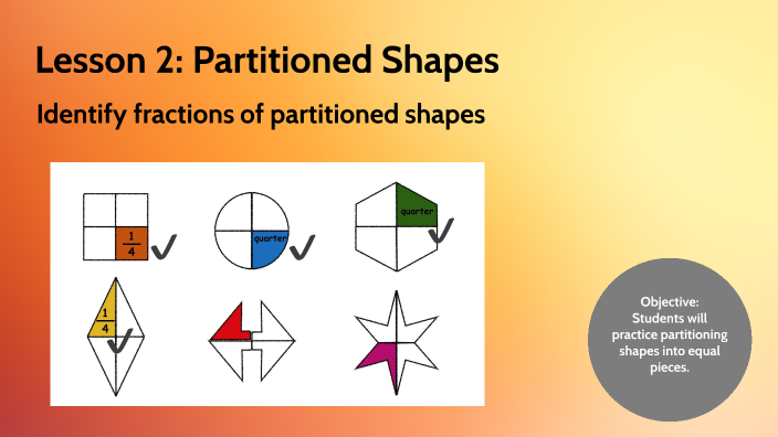 Partitioned Shapes - Unit 2 of Fractions Lesson by Mary Huang on Prezi