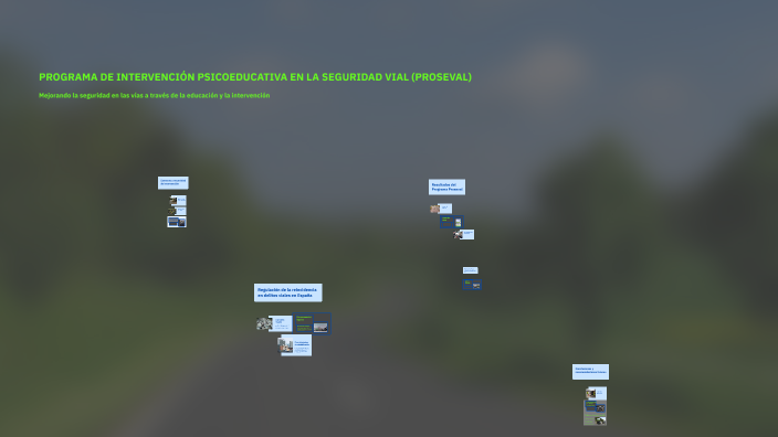 PROGRAMA DE INTERVENCIÓN PSICOEDUCATIVA EN LA SEGURIDAD VIAL (PROSEVAL ...