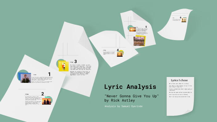 Lyric Analysis by contrivix on Prezi