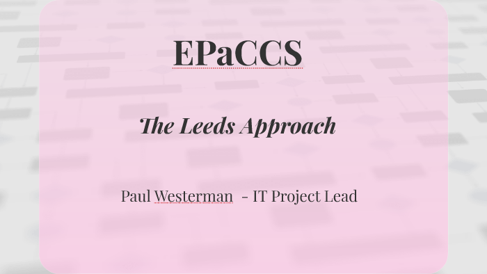 EPaCCS by on Prezi