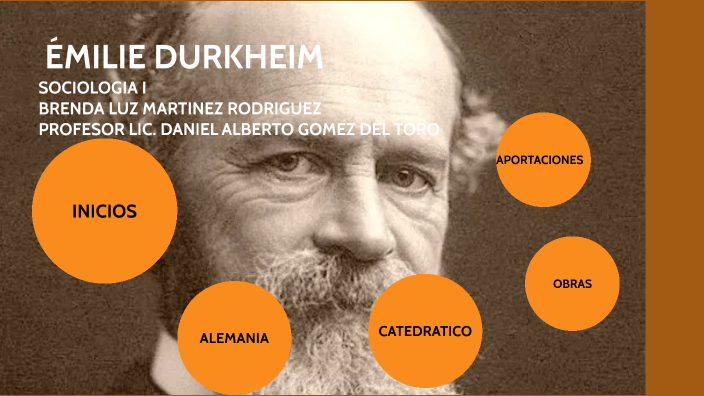 BIOGRAFIA DE EMILE DURKHEIM by BRENDA MARTINEZ on Prezi